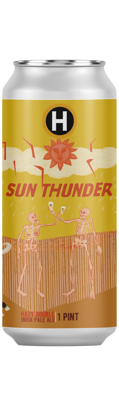 Sun Thunder Beer - Hazy Double IPA with Tropical Notes