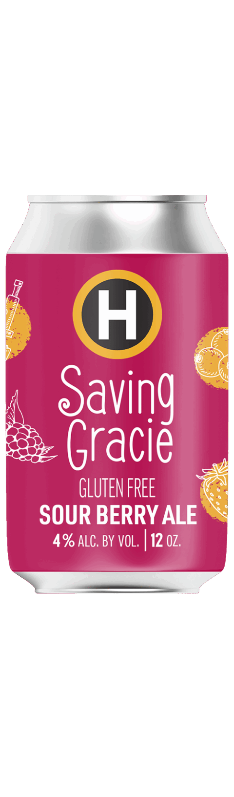 Saving Gracie Gluten Free Sour Berry Ale Beer - Hinterland Brewery